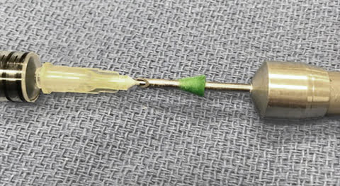 Fill needle technique for loading RDDs - Pneu-Dart